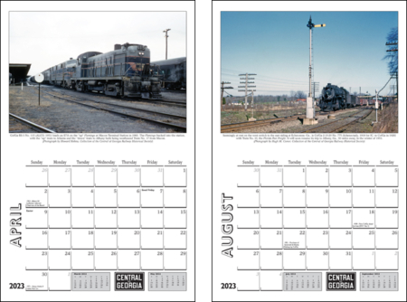 2023 Calendar Now Available – Central of Georgia Railway Historical Society